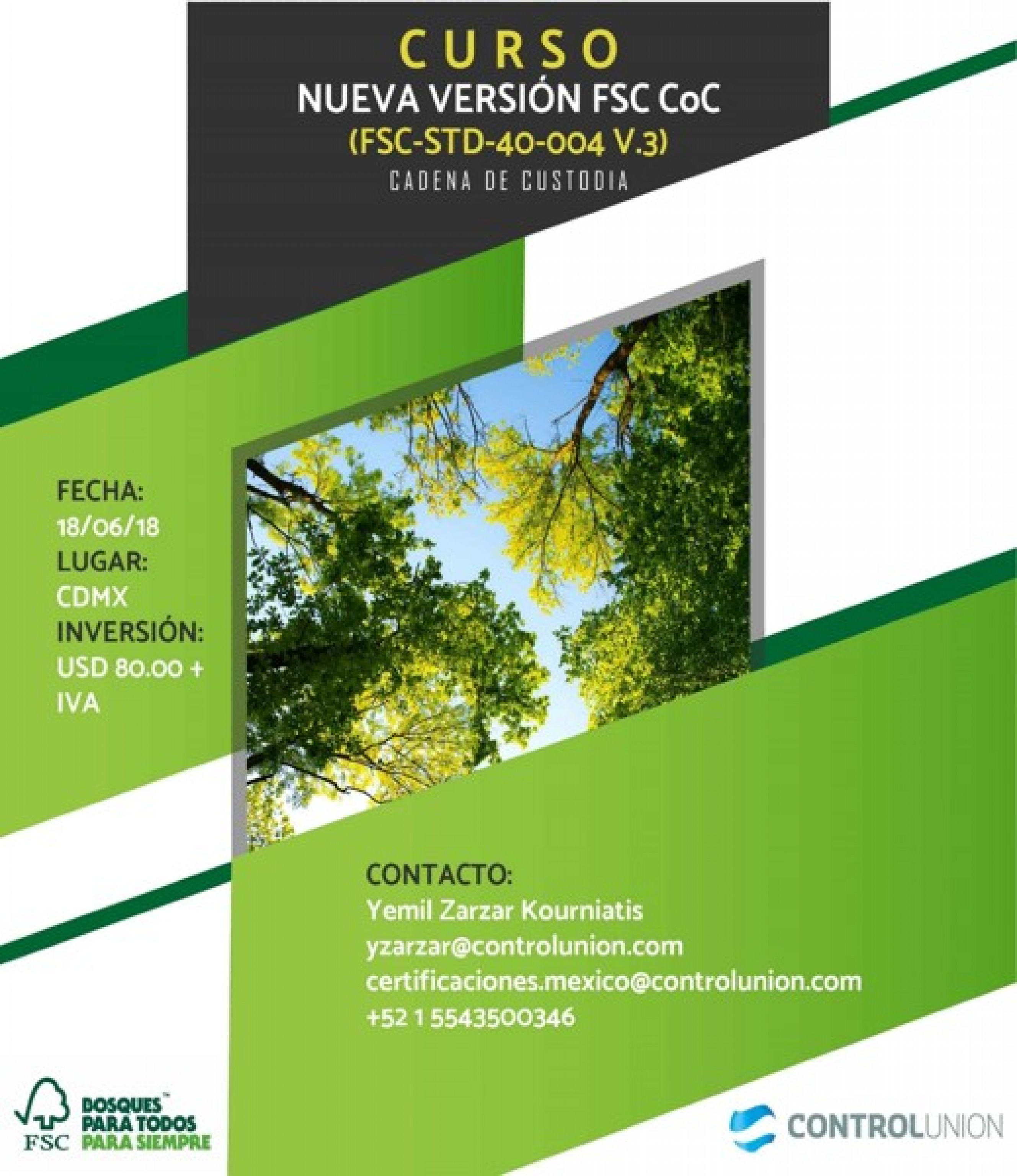 CURSO NUEVA VERSIÓN FSC CoC | Forest Stewardship Council CURSO NUEVA VERSIÓN FSC CoC | Forest Stewardship Council