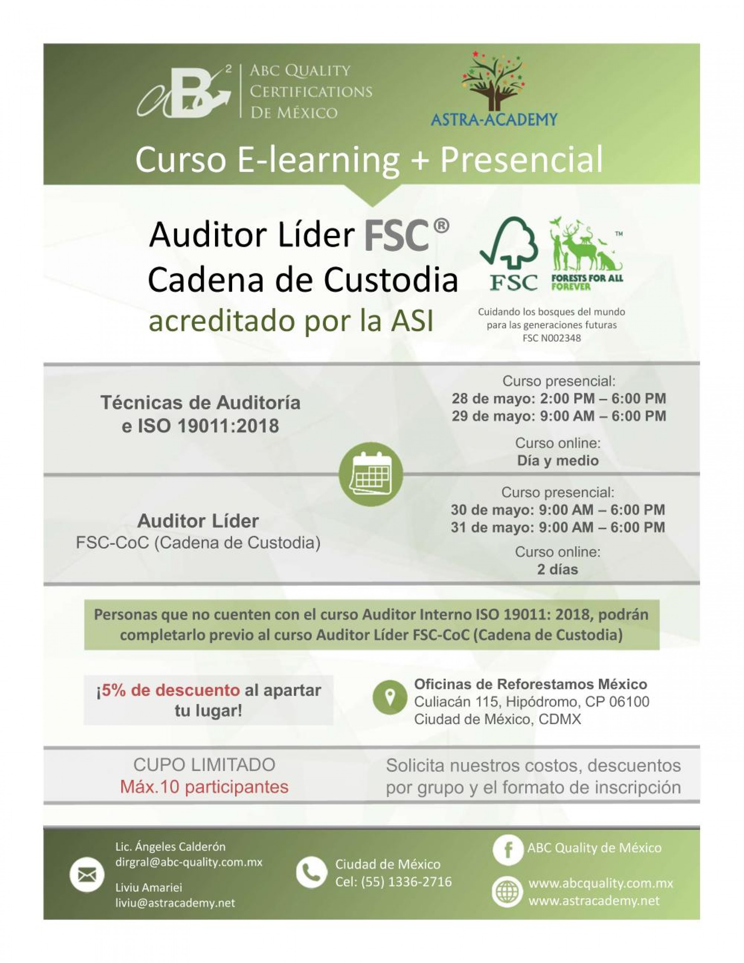 Curso Auditor Líder para Cadena de Custodia FSC | Forest Stewardship ...